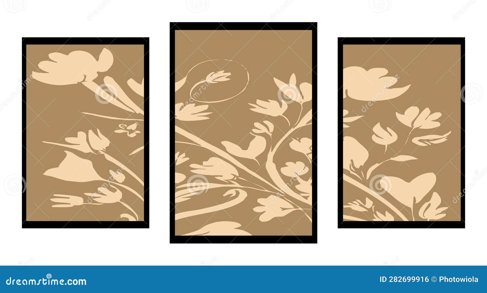 Set of 3 Botanical Printable Illustrations Stock Vector - Illustration ...