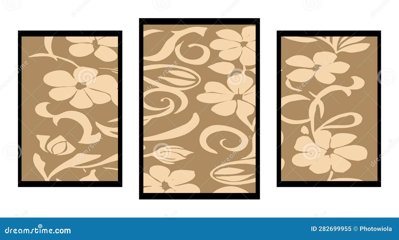 Set of 3 Botanical Printable Illustrations Stock Vector - Illustration ...