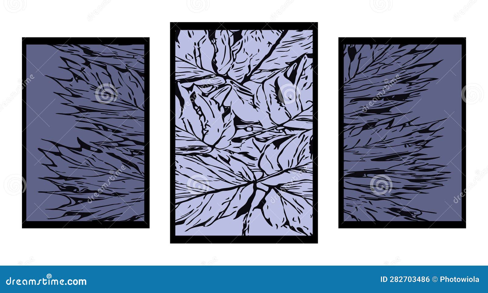 Set Of 3 Printable Illustrations | CartoonDealer.com #212618814