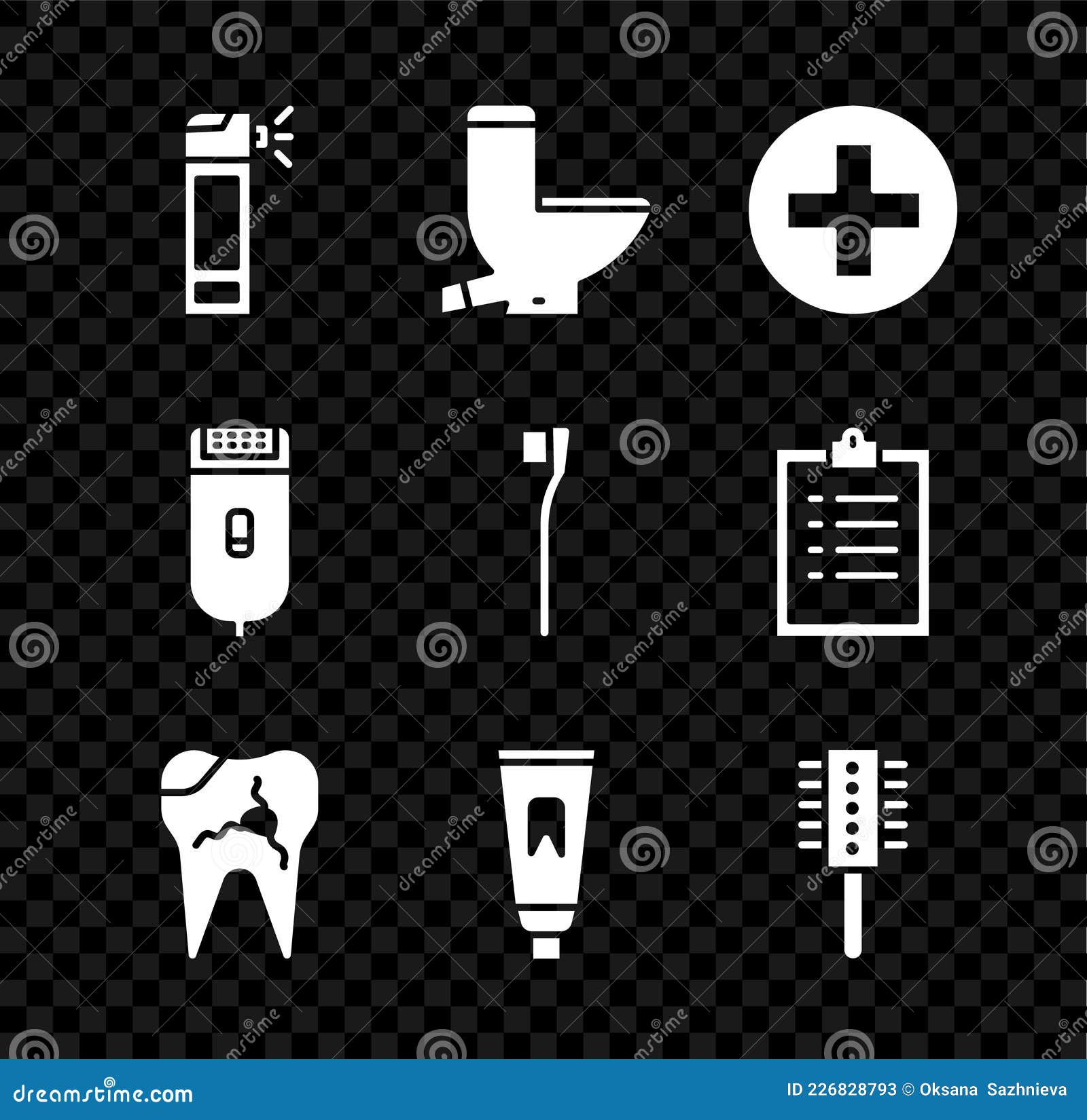 Set Bottle With Nozzle Spray Toilet Bowl Cross Hospital Medical