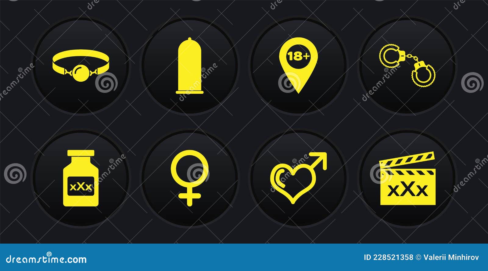 Set Bottle With Pills For Potency Fluffy Handcuffs Female Gender