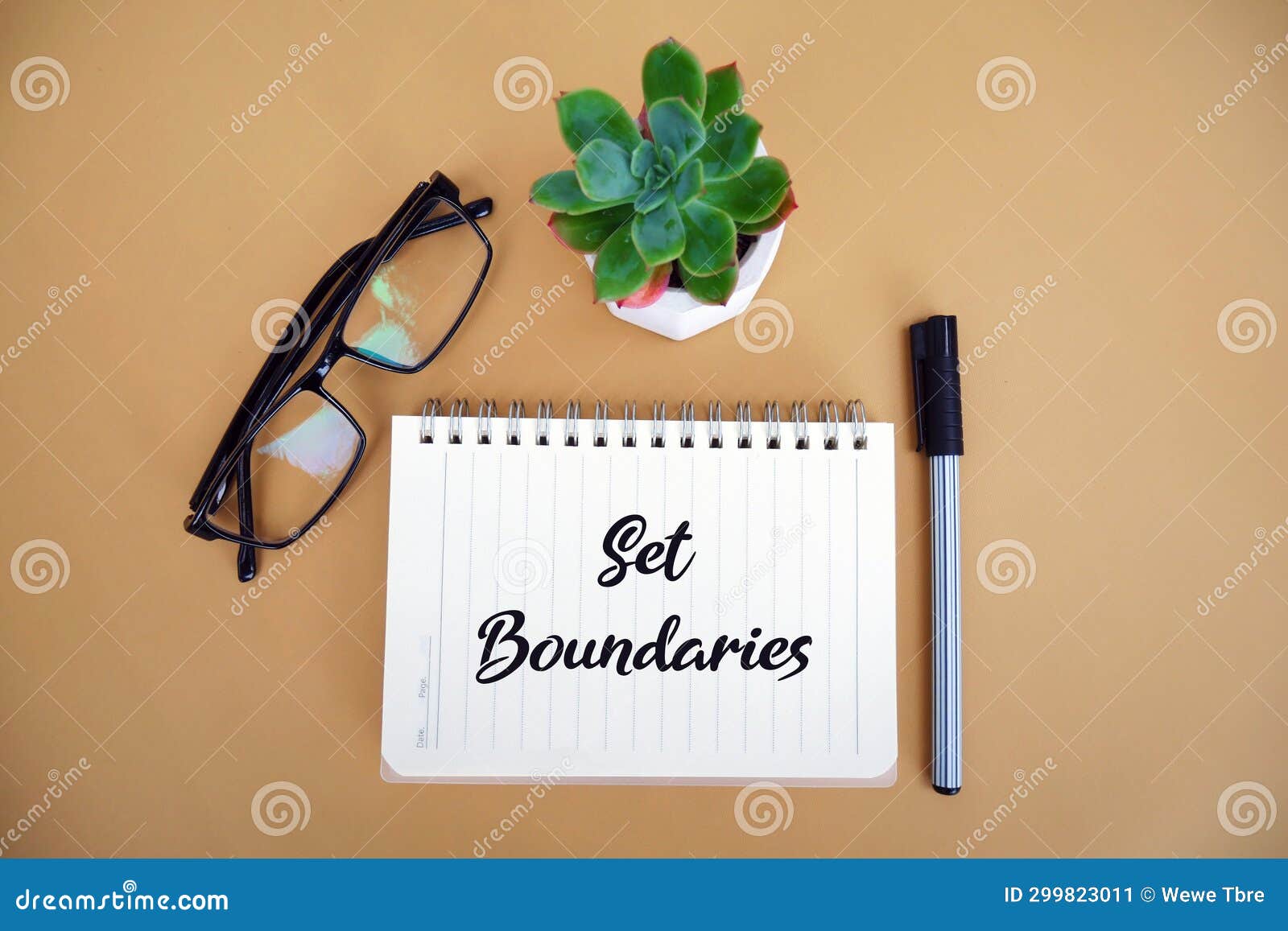 Set Boundaries, Typography of the Word Set Boundaries Written on a ...