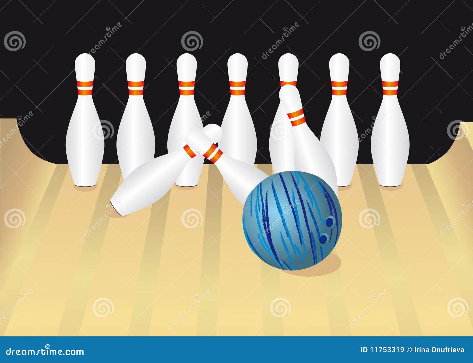 Set for bowling stock vector. Illustration of lifestyle - 11753319