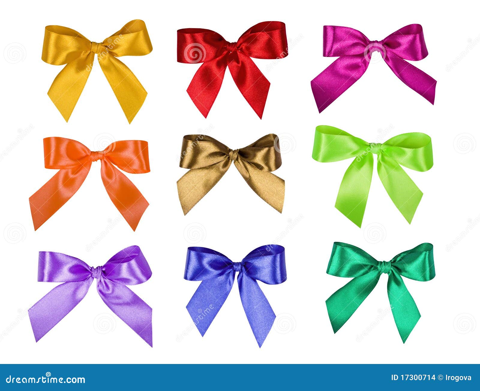 Set of bows stock photo. Image of colored, anniversary - 17300714