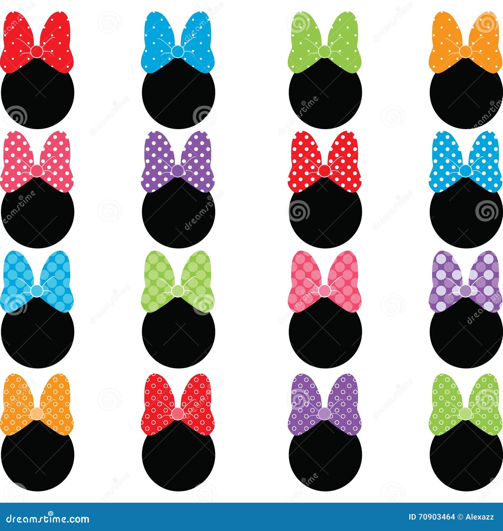 Minnie Mouse Mickey Mouse Head Bow EPS Vector Clipart Cutting Files ...