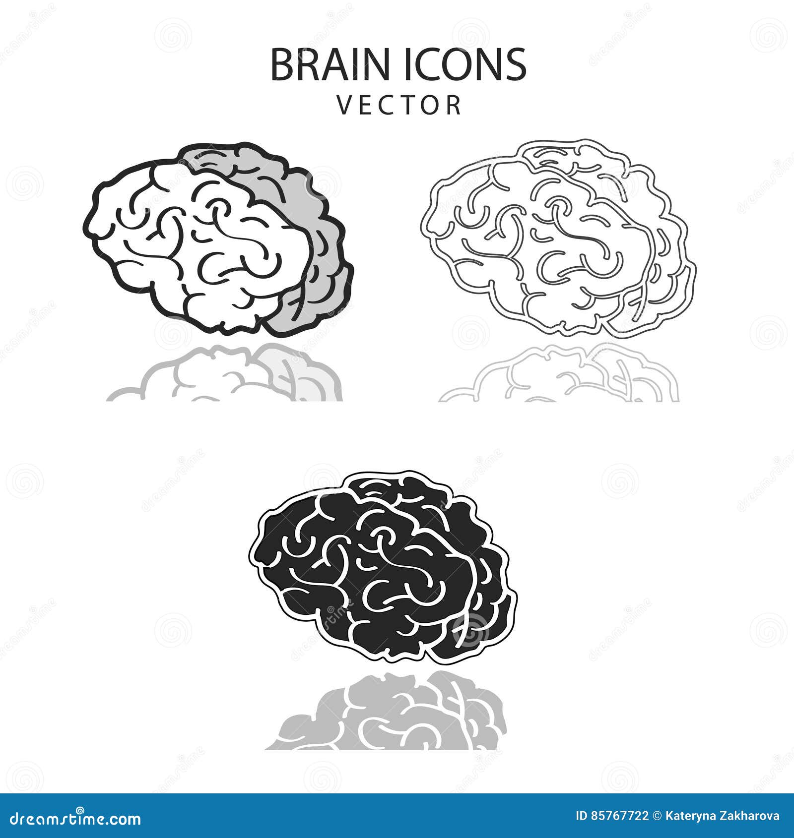 Mind Medical Symbol Icon Cartoon Vector | CartoonDealer.com #52549137