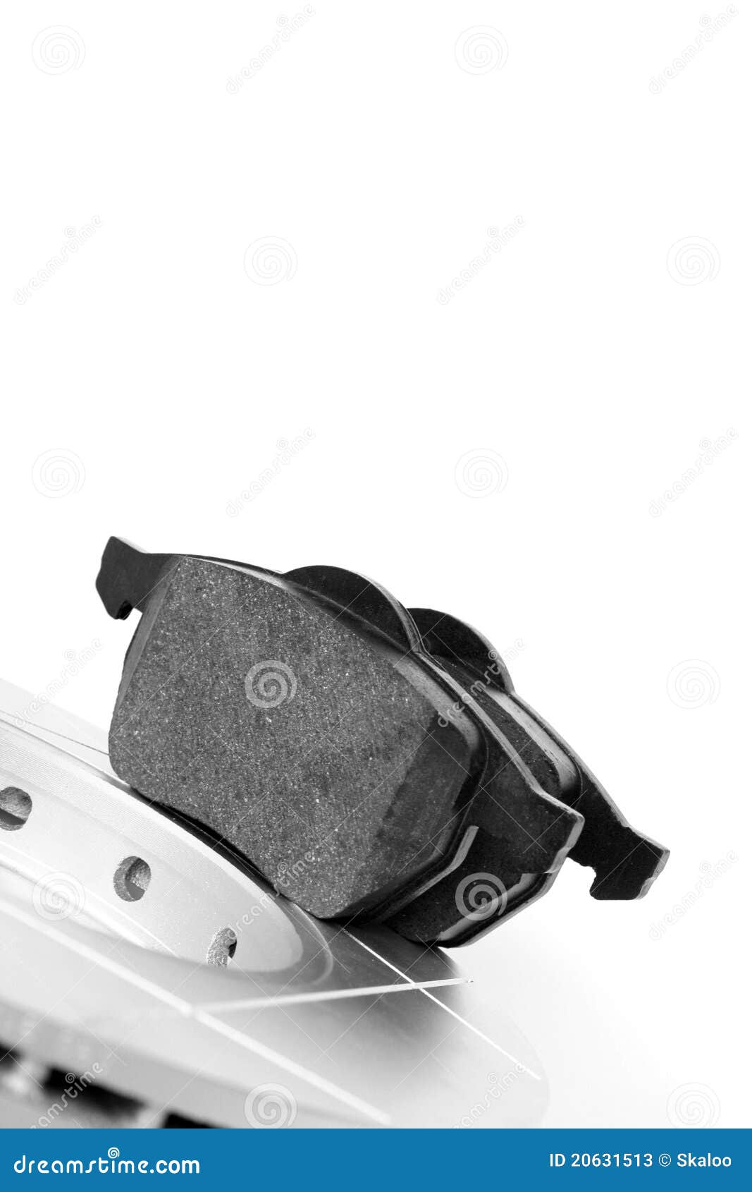 Set of brake disc and pads stock image. Image of brake - 20631513