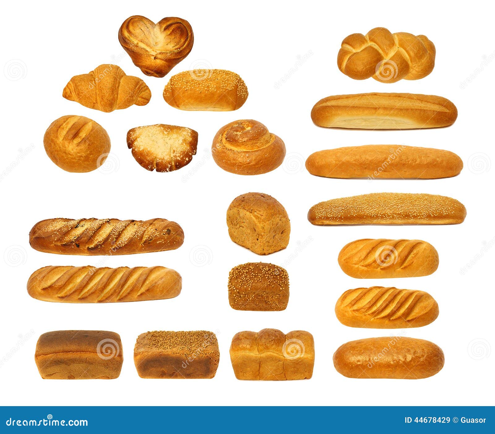 Set breads stock image. Image of icon, furnace, corn - 44678429