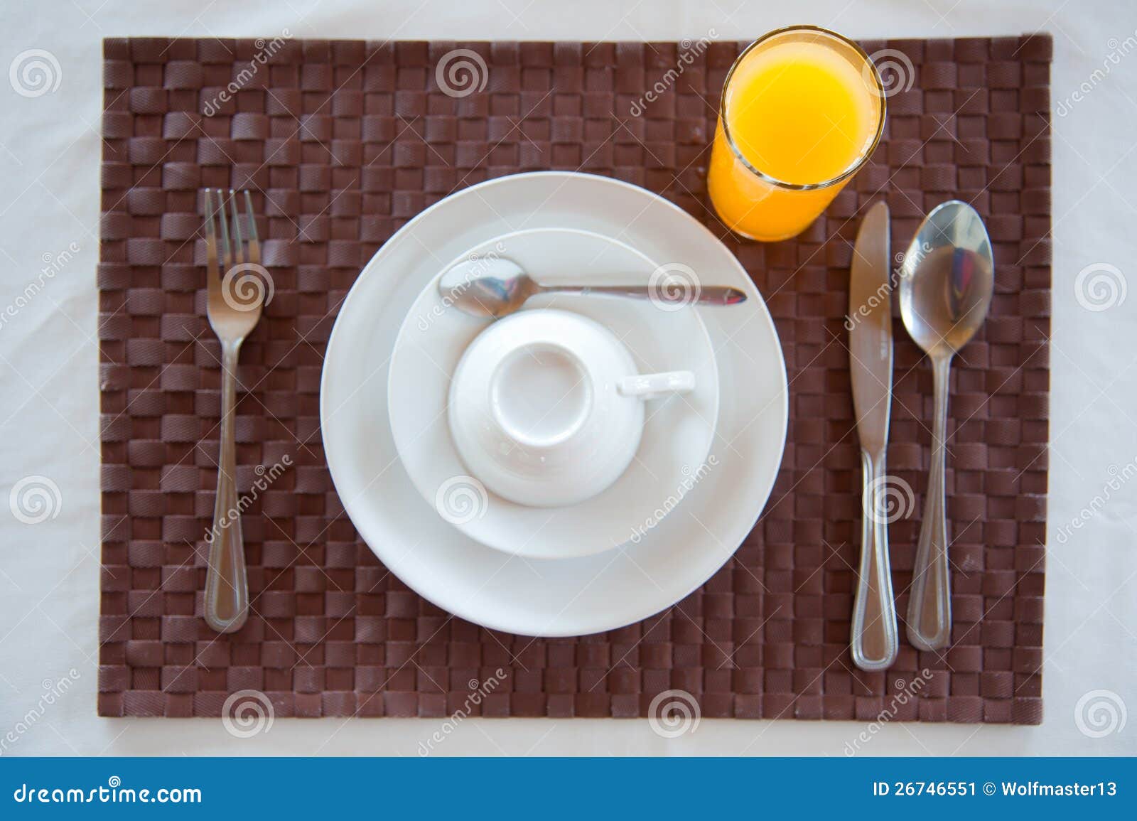 Set of breakfast tableware stock image. Image of background - 26746551