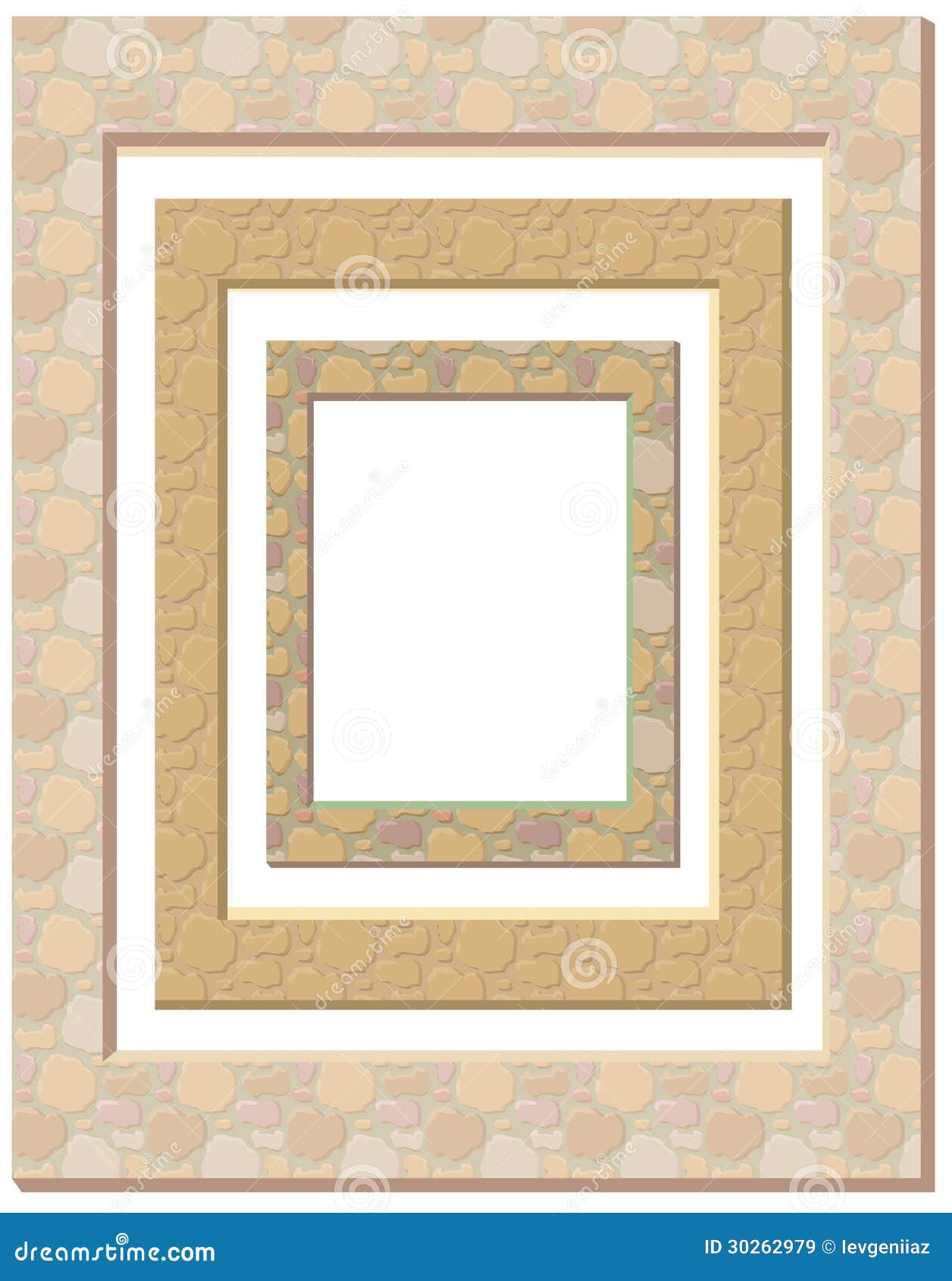 Set of plaster frames stock illustration. Illustration of demension ...