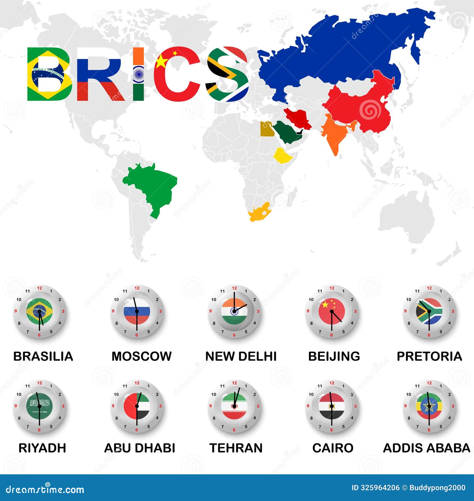 Brics Country Puzzle Isolated On Transparent Background For Icon Logo ...
