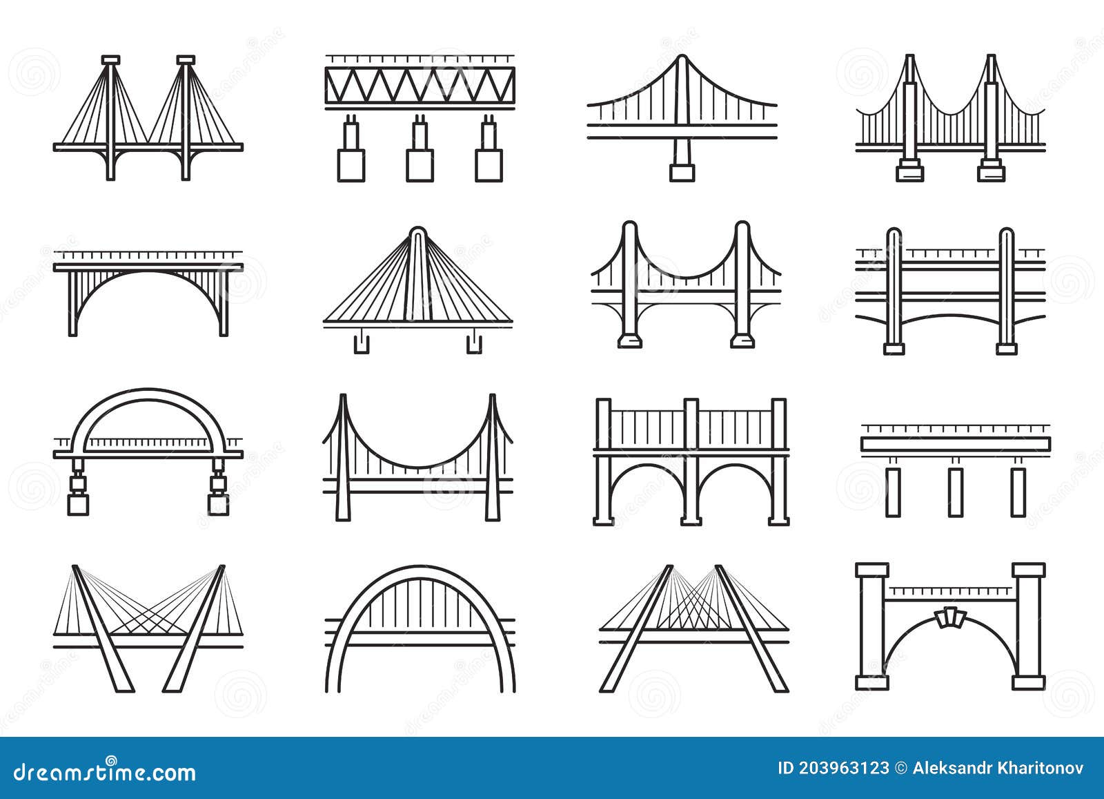 Cable-stayed Suspension Bridge Cartoon Vector | CartoonDealer.com #17194753 Cable-stayed Suspension Bridge Cartoon Vector | CartoonDealer.com #17194753