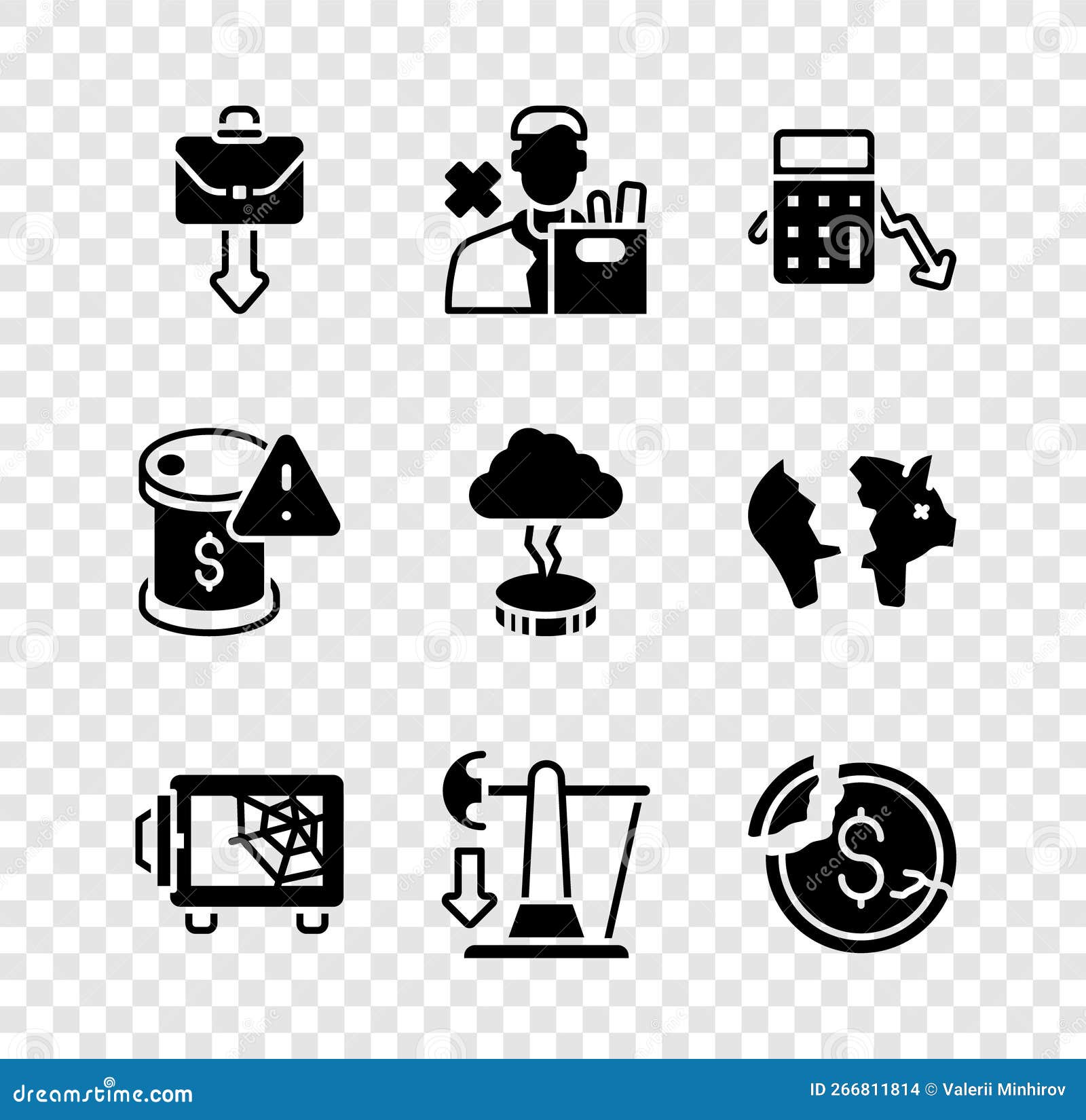 Set Briefcase, Employee Dismissal, Calculation of Expenses, Safe, Drop in Crude Oil Price ...