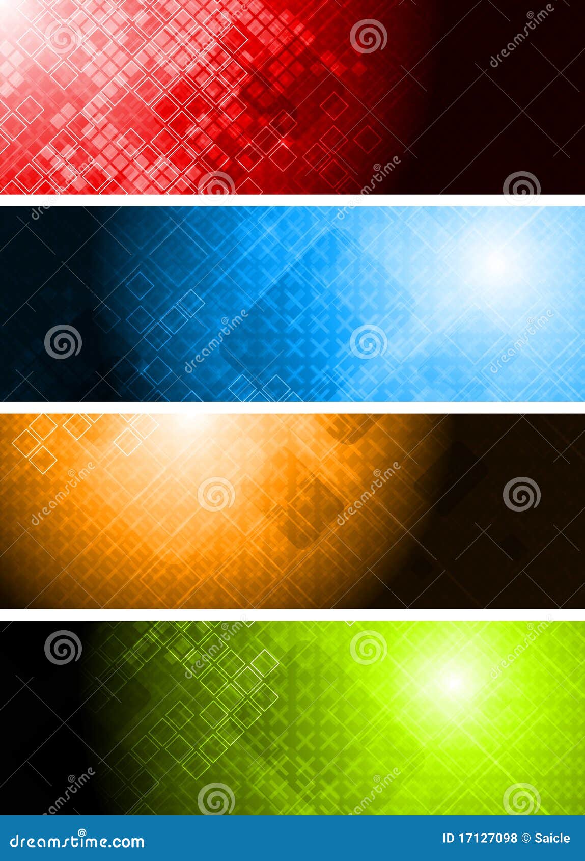 Set of bright banners stock vector. Illustration of fresh - 17127098