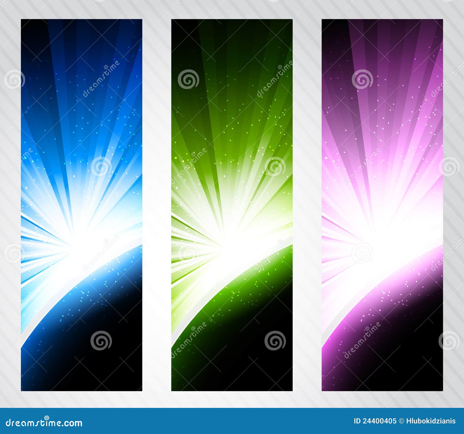 Set of bright banners stock vector. Illustration of artwork - 24400405
