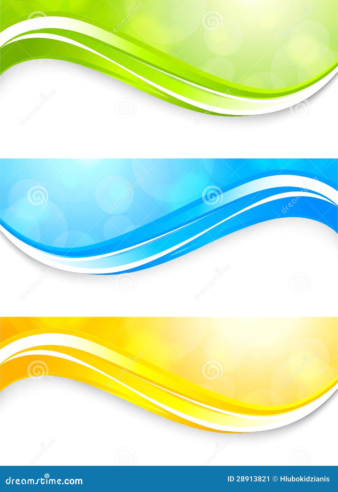 Set of bright banners stock vector. Illustration of elegant - 28913821