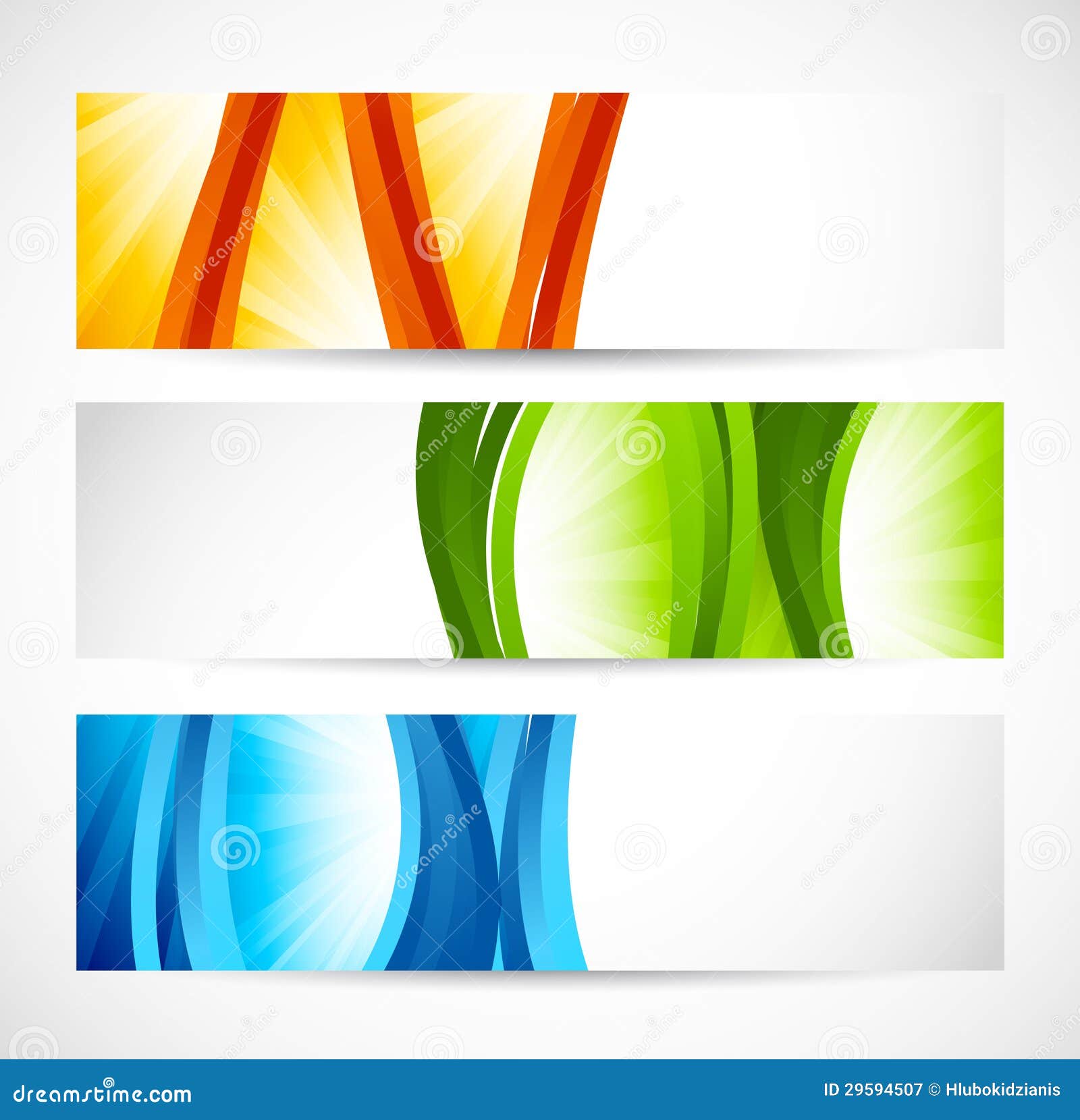 Set of bright banners stock vector. Illustration of brochure - 29594507