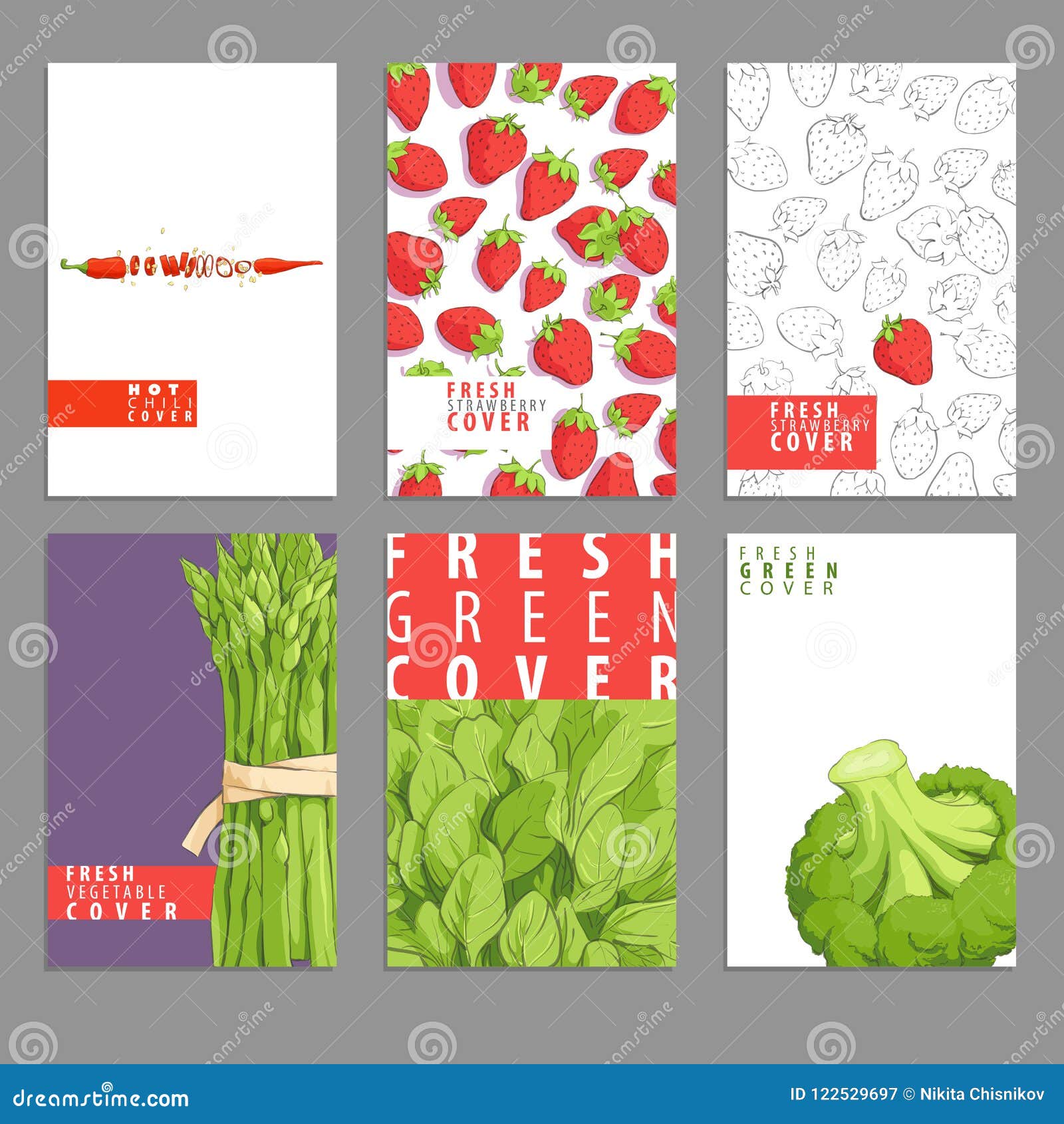 Fresh covers templates stock vector. Illustration of composition ...