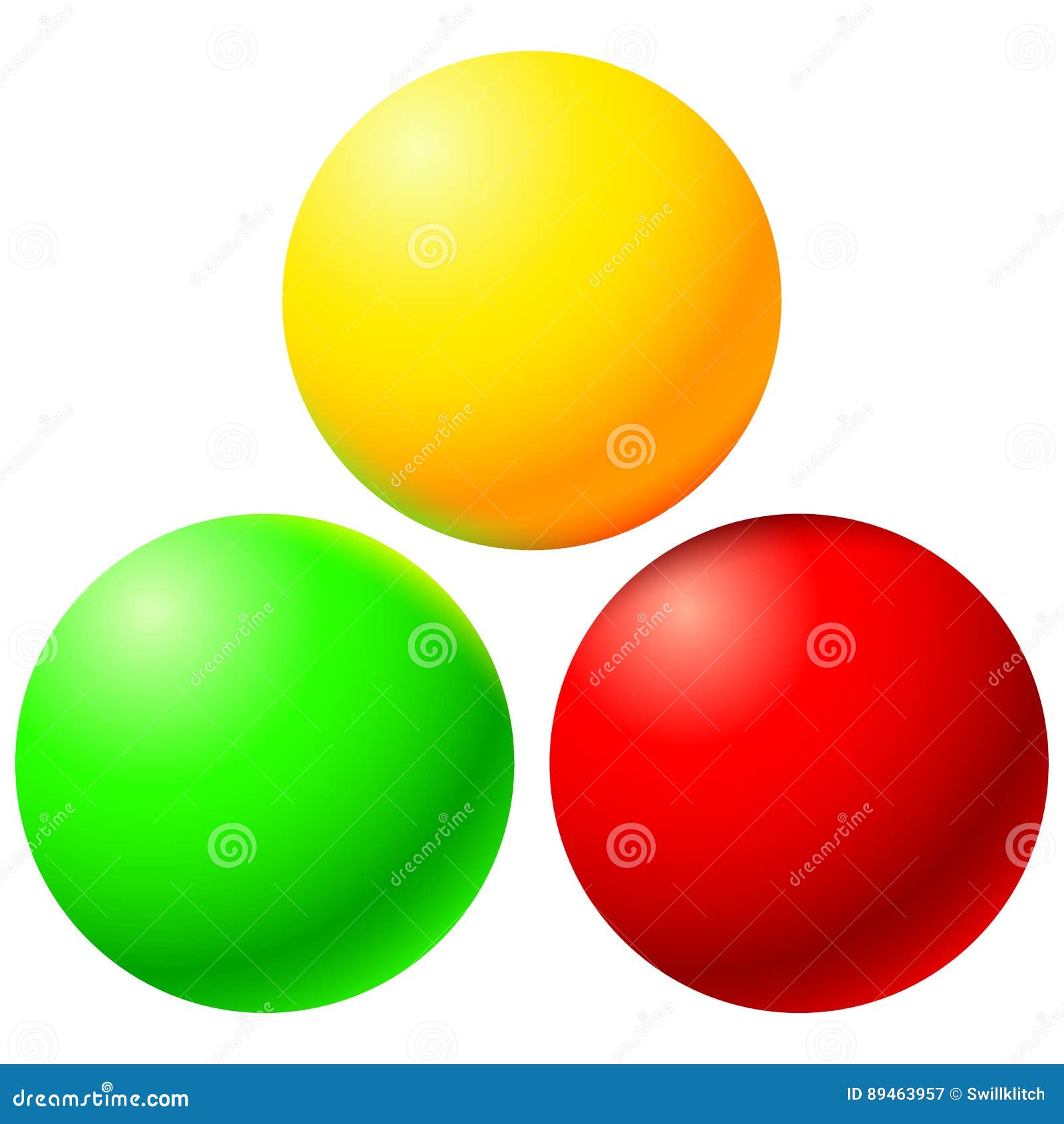 Set of Bright Colored Balls Stock Vector - Illustration of decoration ...