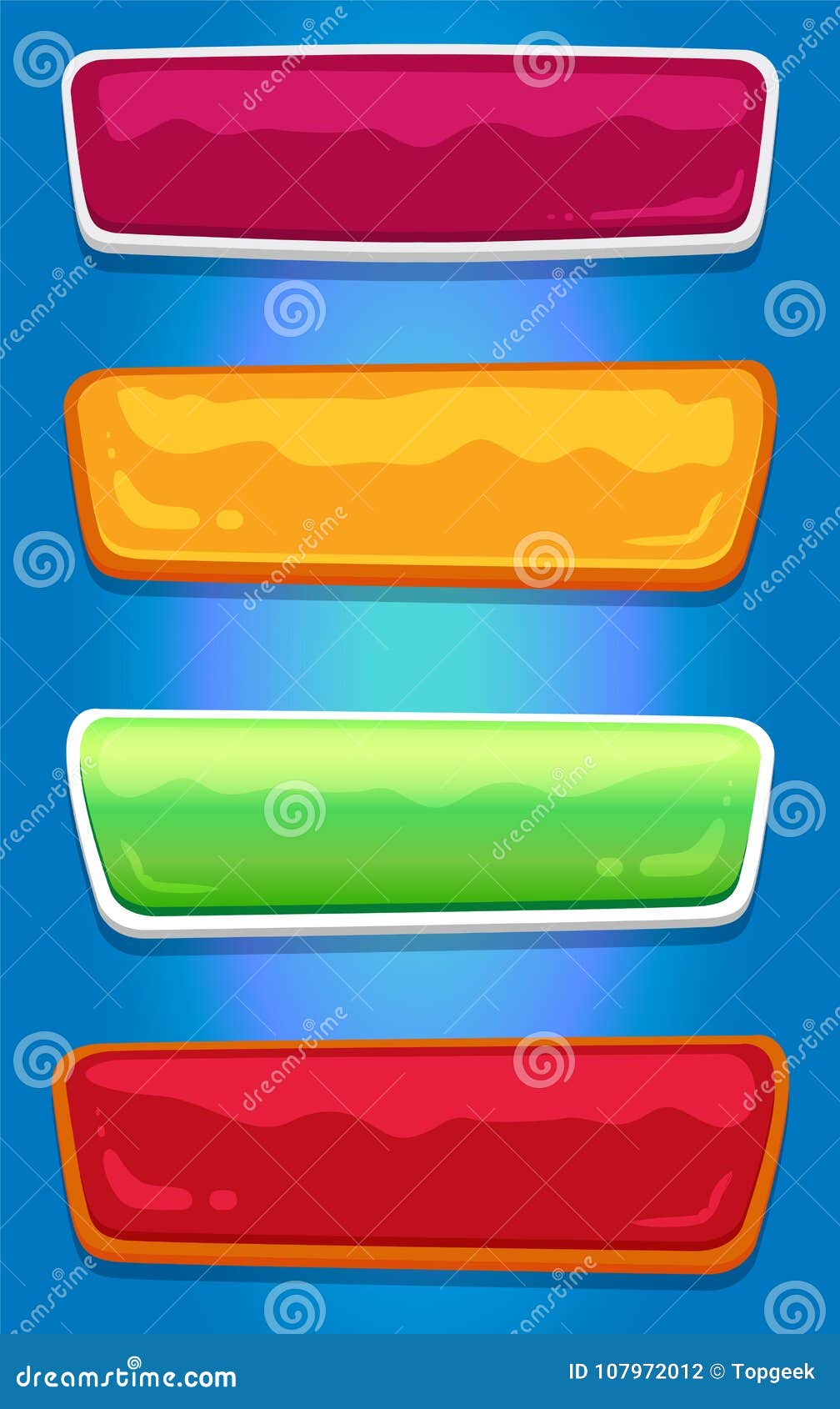 Set of Bright Colorful Patterns of Push-buttons Stock Vector ...