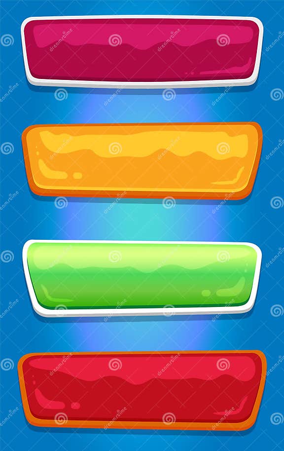 Set of Bright Colorful Patterns of Push-buttons Stock Vector ...