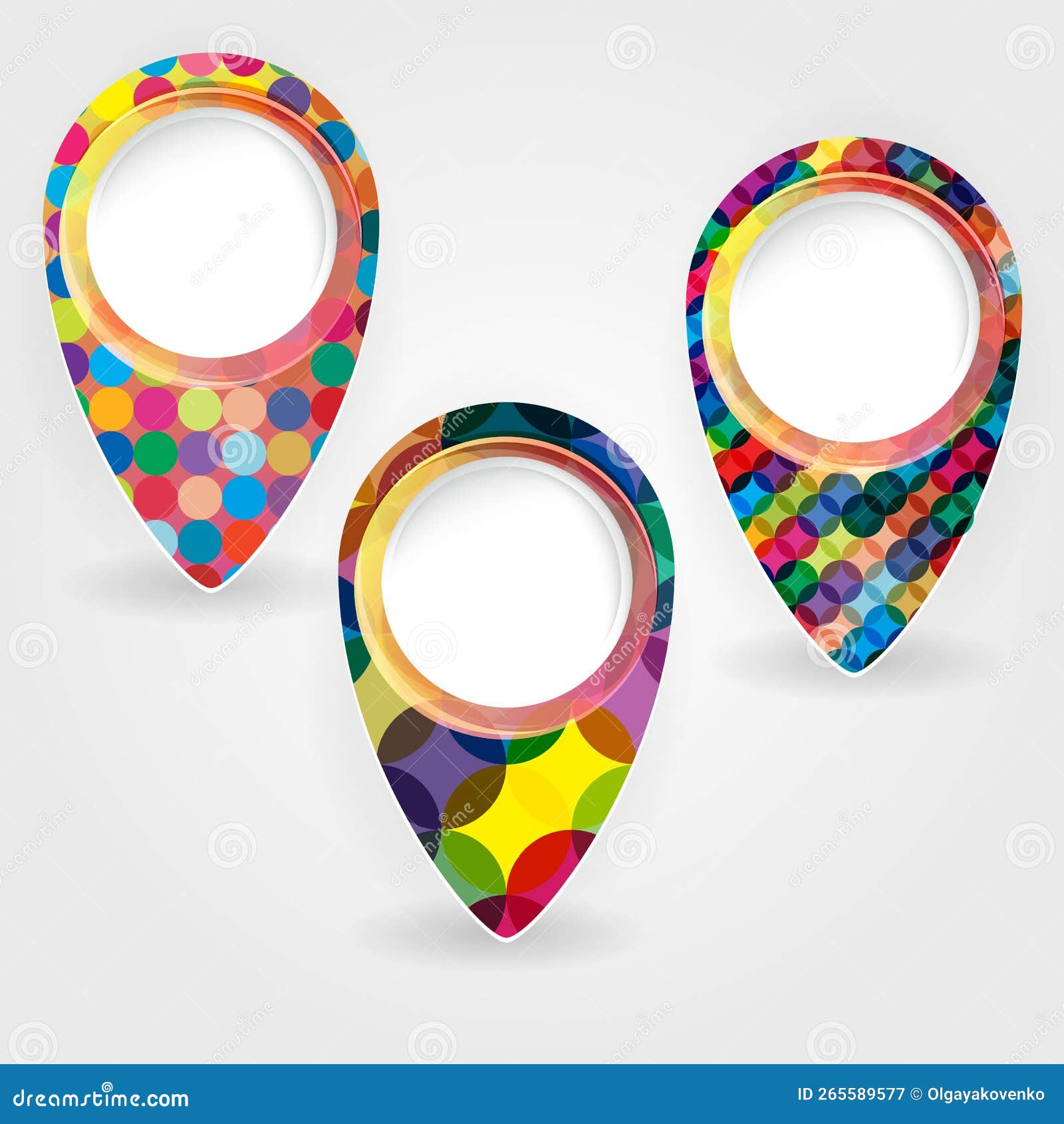 Map Marker, Map Pin Icons In More Color Vector Illustration ...