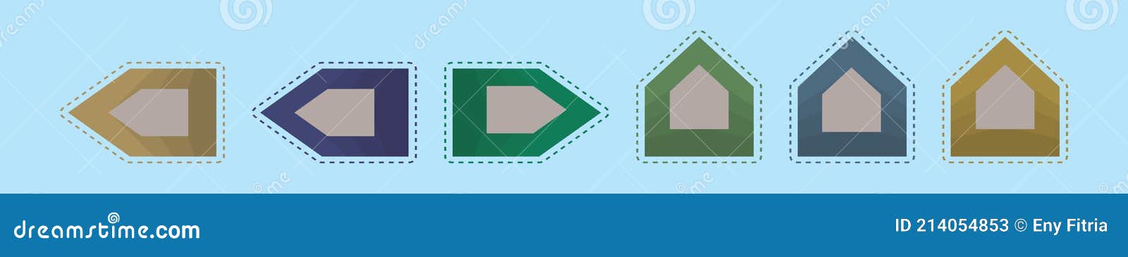 Set of Bright Next Step Cartoon Icon Design Template with Various ...