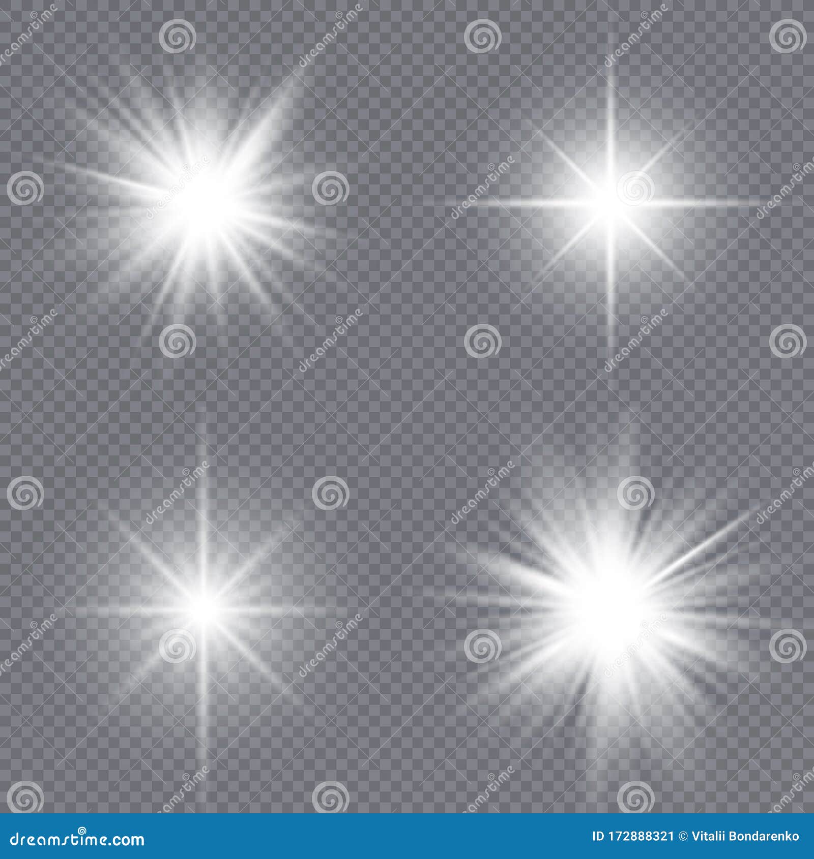 Sunlight Translucent Special Light Effect Design. Vector Blur In ...