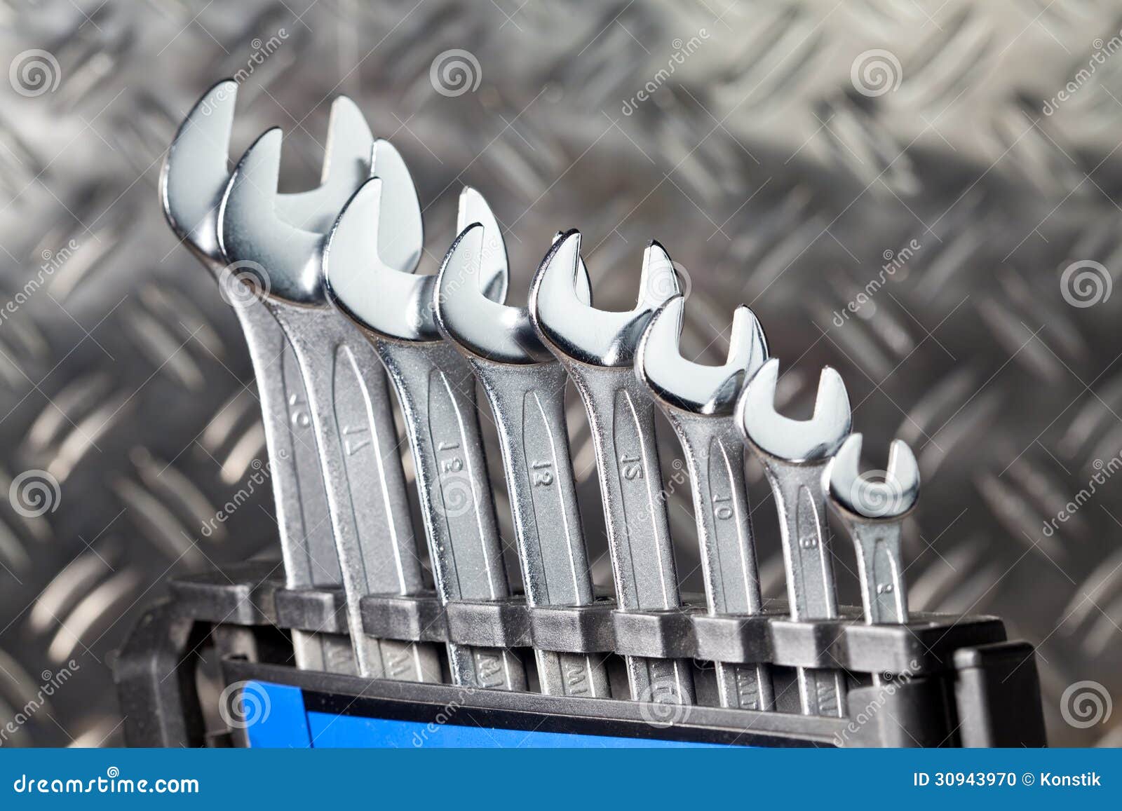 Set of Brilliant Nut Keys.metalwork Tool Stock Photo - Image of chrome ...