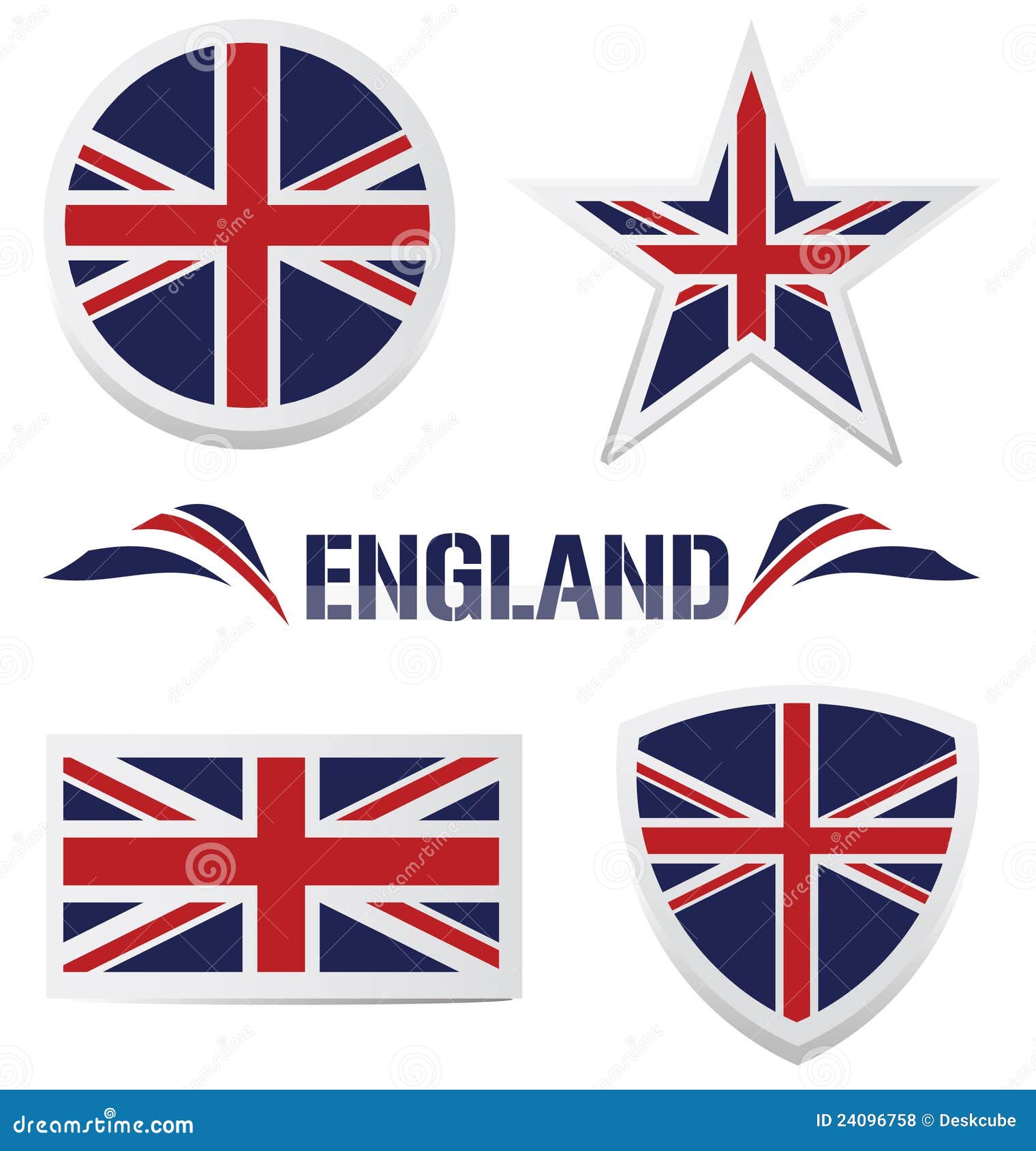 Set of British Icons stock vector. Illustration of icon - 24096758