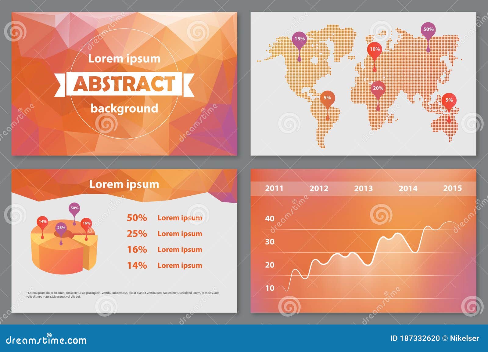 Set of Brochure Infographic Concept, Collection of Templates for ...