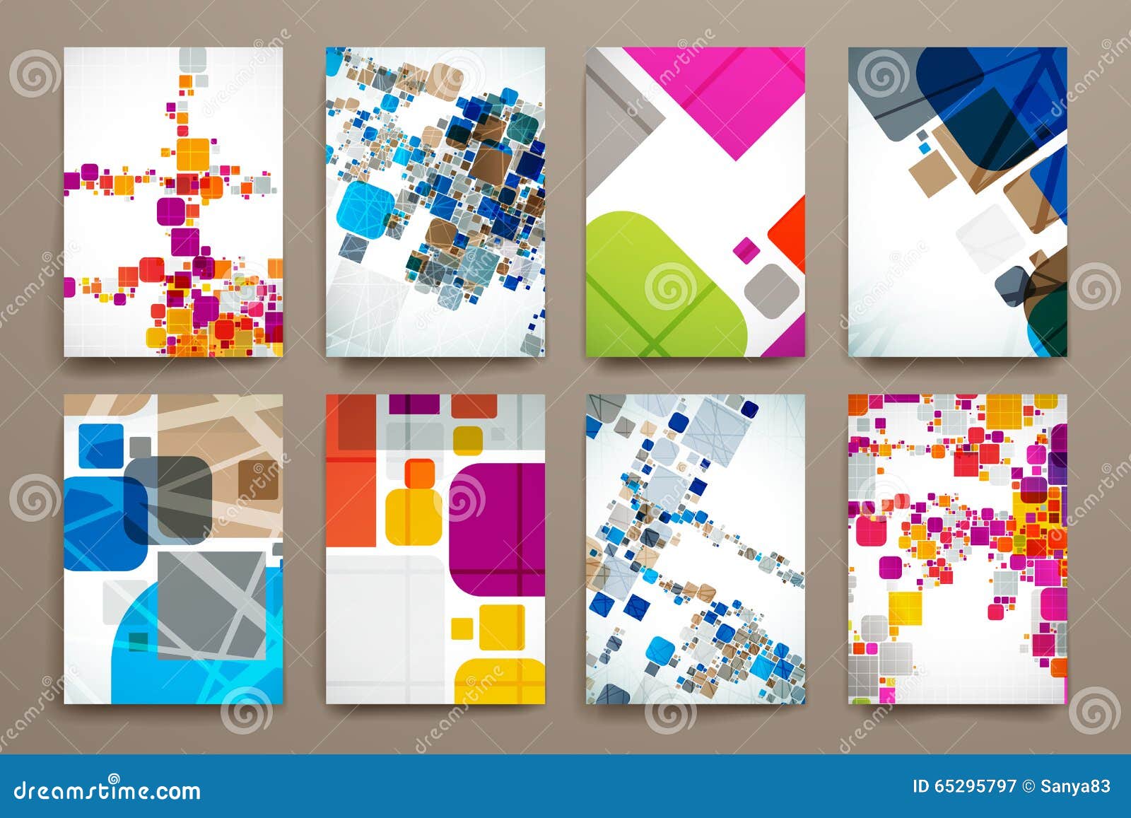 Set of Brochure, Poster Design Templates in Stock Vector - Illustration ...