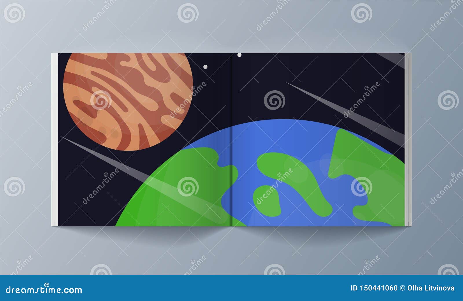 Set of Brochures for Space Exploration and Gravity Research Stock ...