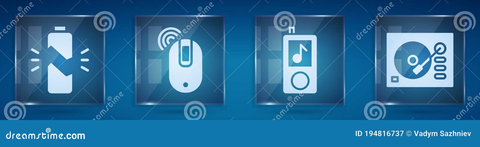 Battery And Mouse Negative Space Logo Design Vector Illustration ...