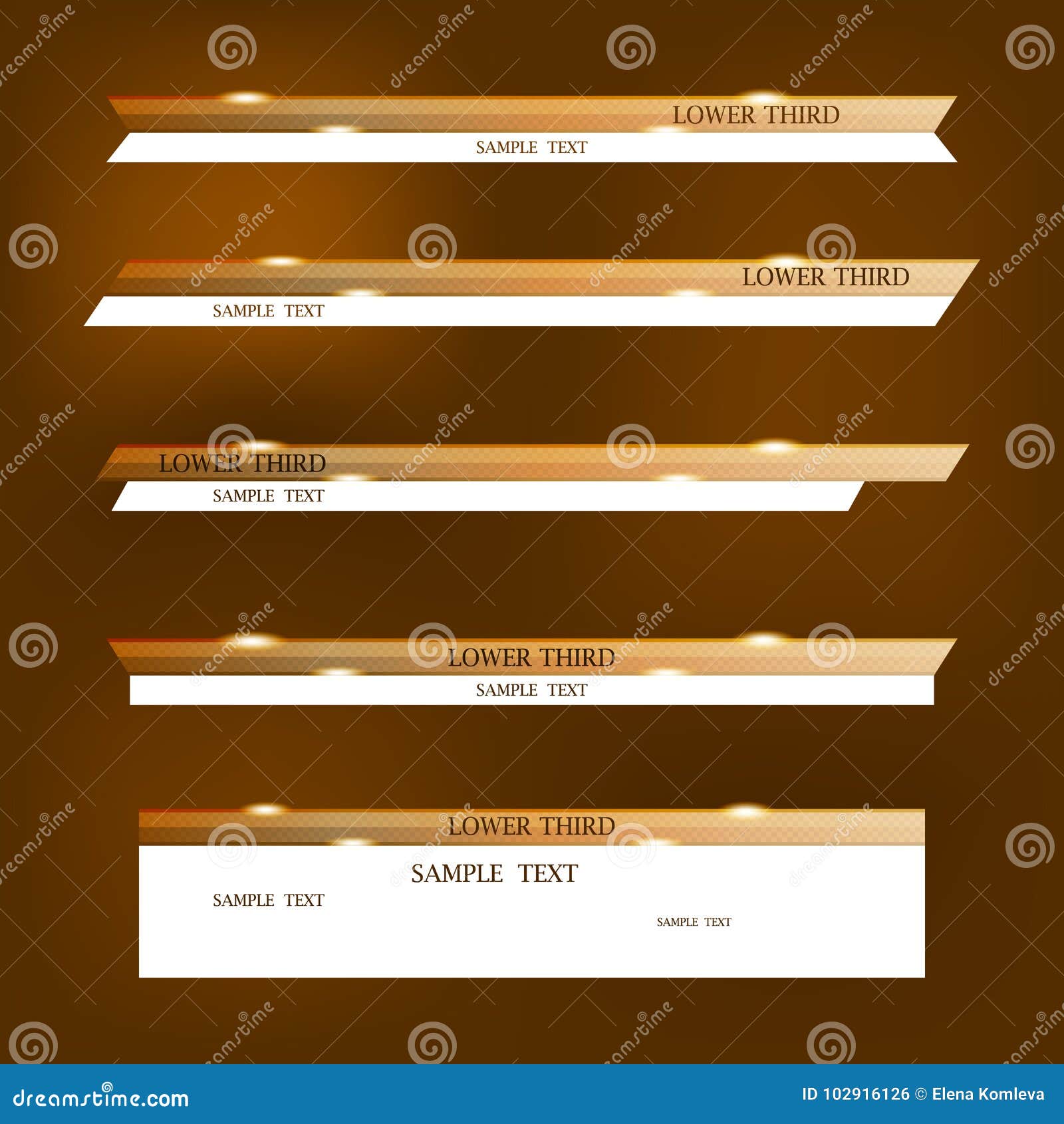 Set of brown banners. stock illustration. Illustration of interface ...