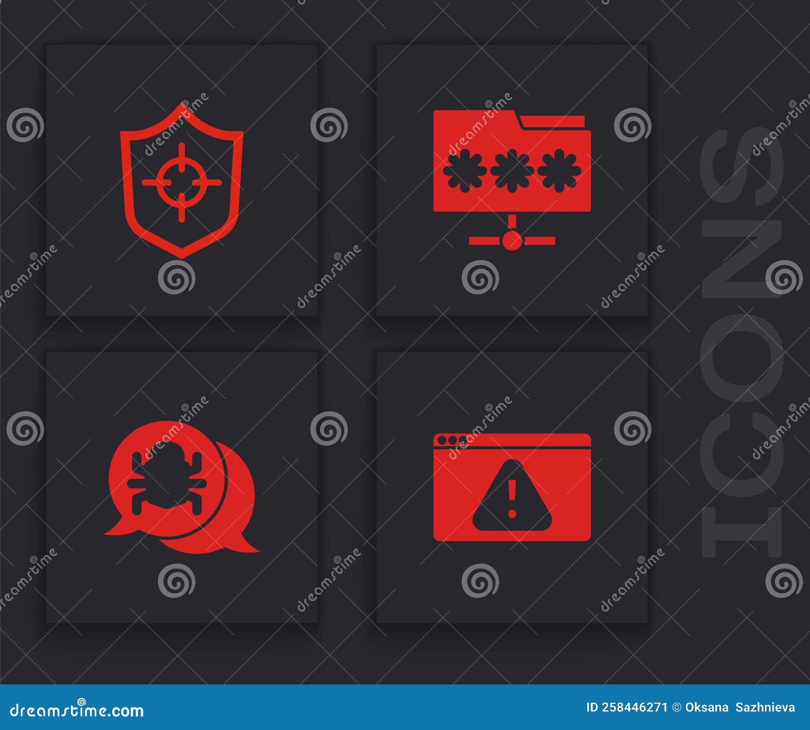 Set Browser with Exclamation Mark, Shield, Folder Password and System ... Set Browser with Exclamation Mark, Shield, Folder Password and System ...