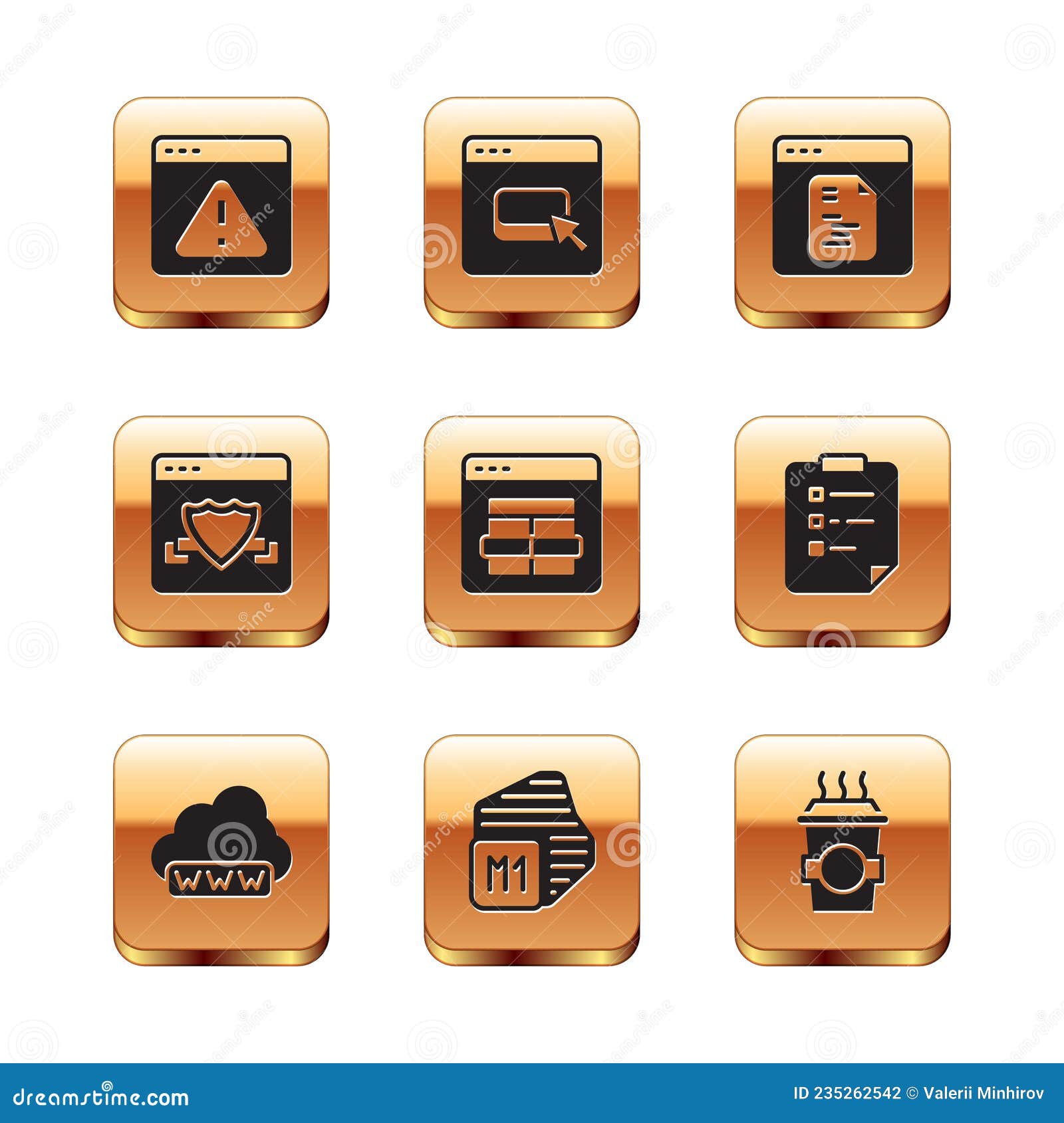 Set Browser with Exclamation Mark, Web Development, Processor, MySQL ... Set Browser with Exclamation Mark, Web Development, Processor, MySQL ...