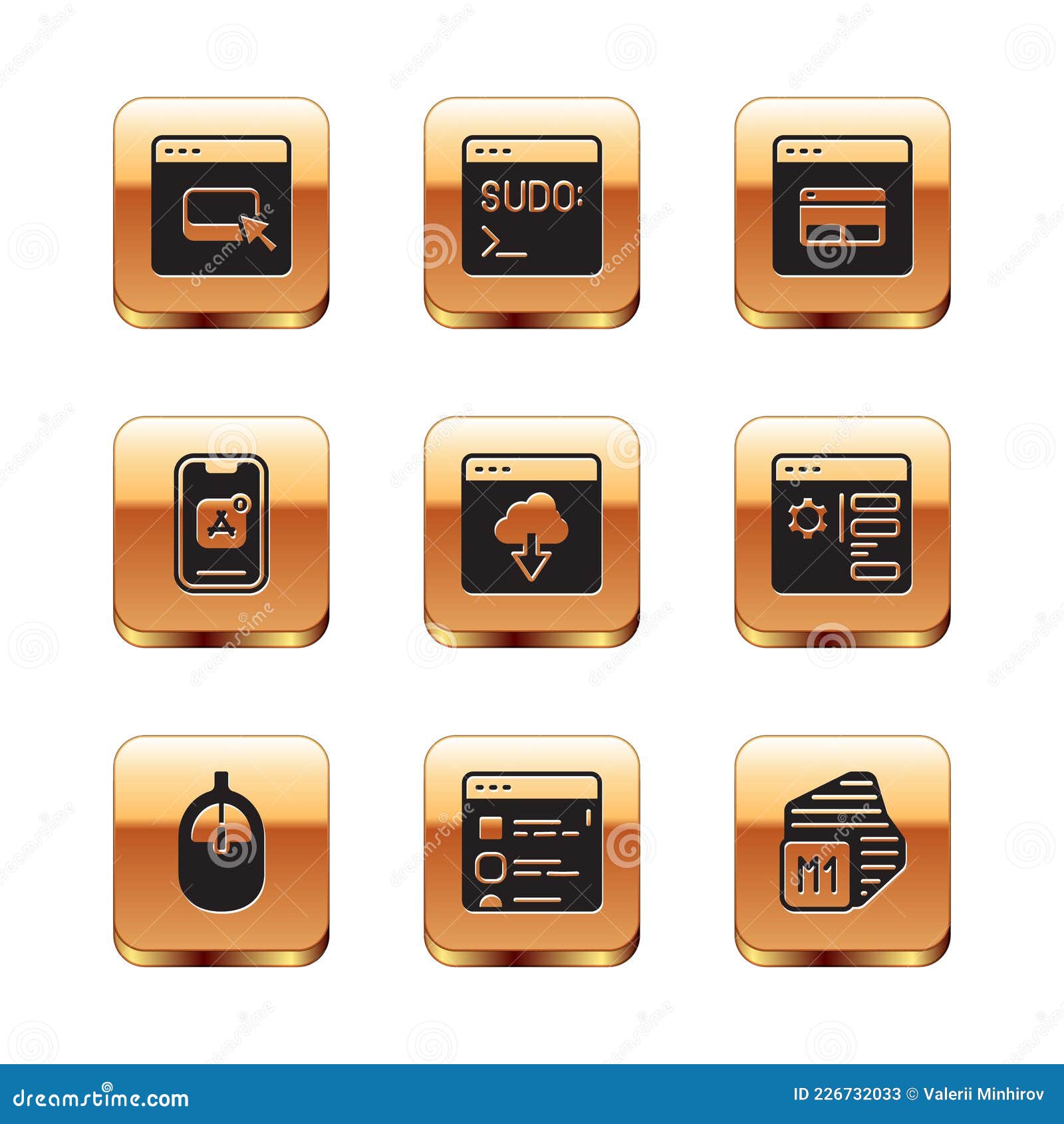 Set Browser Files, Computer Mouse, Cloud Technology Data Transfer, Mobile Apps, Search Engine ...
