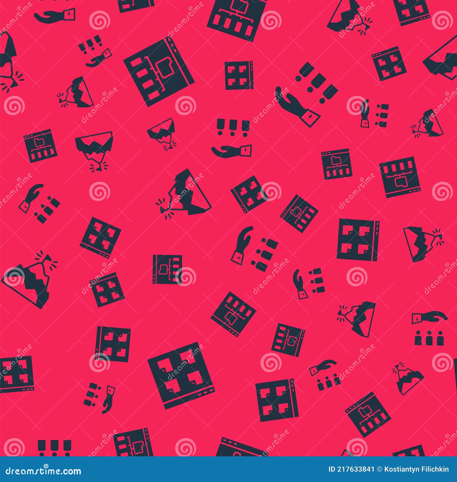 Set Browser Files, , Mountains with Flag and Boss Employee on Seamless ...