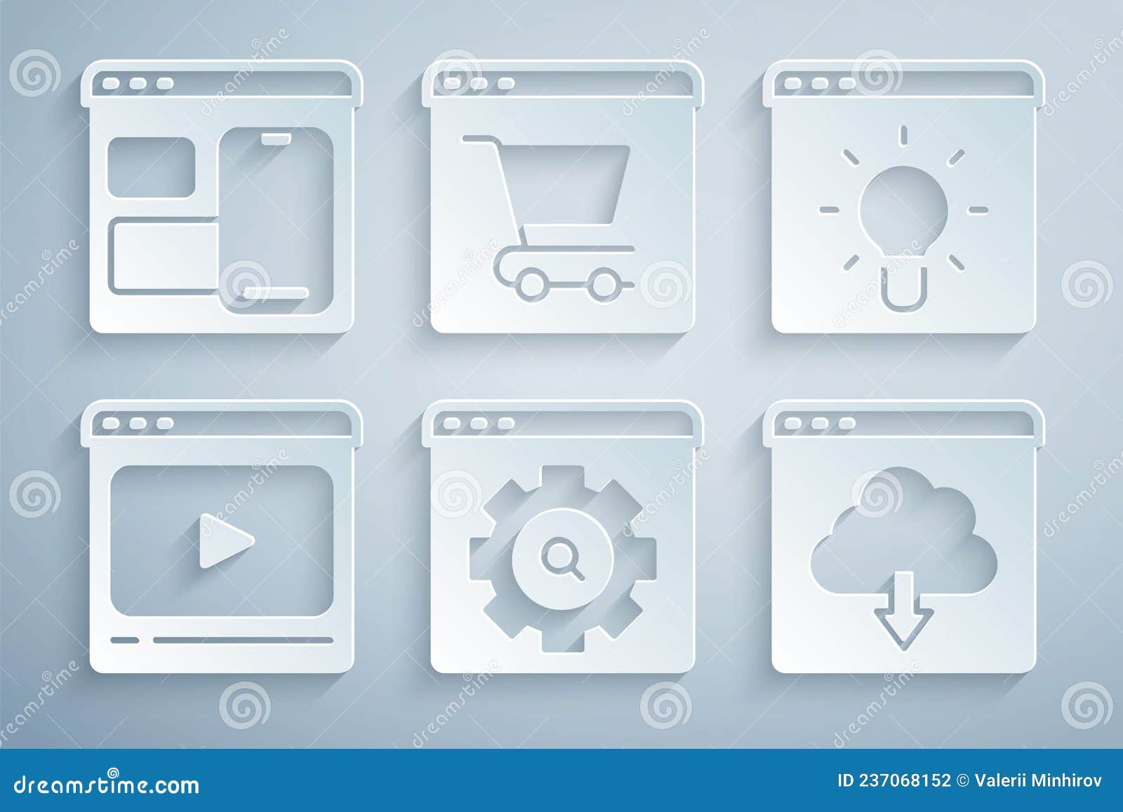 Set Browser Setting, Window, Online Play Video, Cloud Download, Shopping on Screen and Web ...