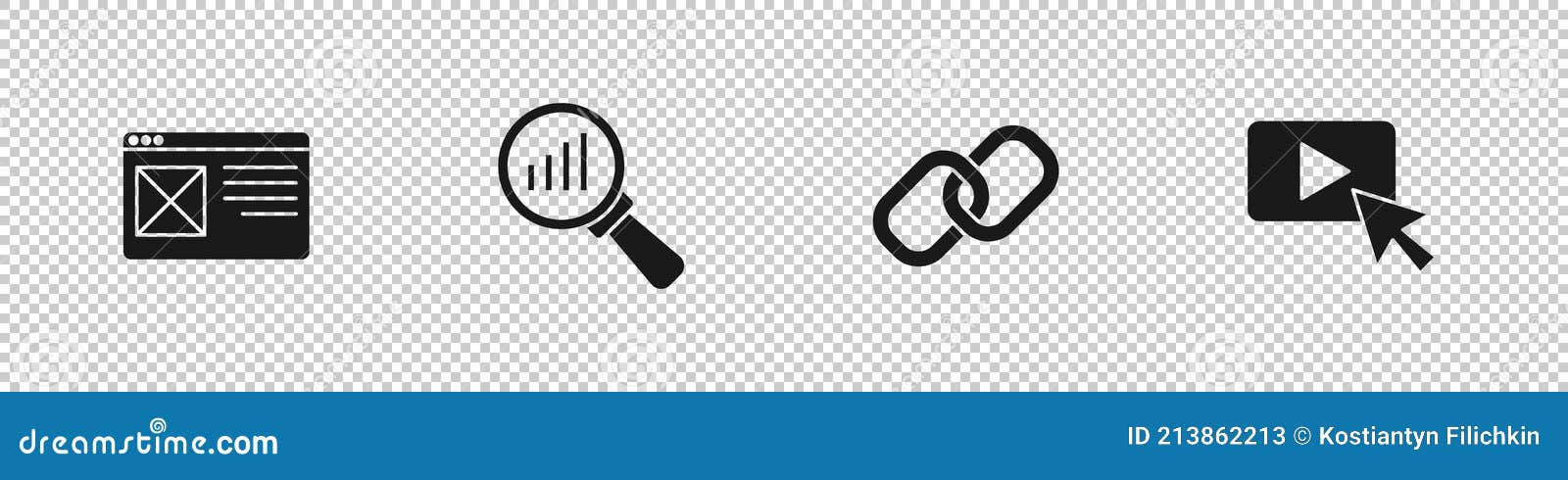 Set Browser Window, Magnifying Glass and Analysis, Chain Link and ... Set Browser Window, Magnifying Glass and Analysis, Chain Link and ...