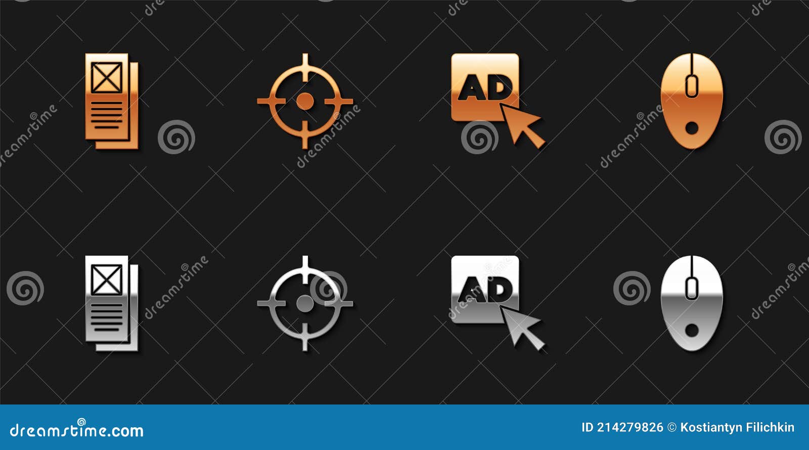 Set Browser Window, Target Sport, Advertising and Computer Mouse Icon ... Set Browser Window, Target Sport, Advertising and Computer Mouse Icon ...