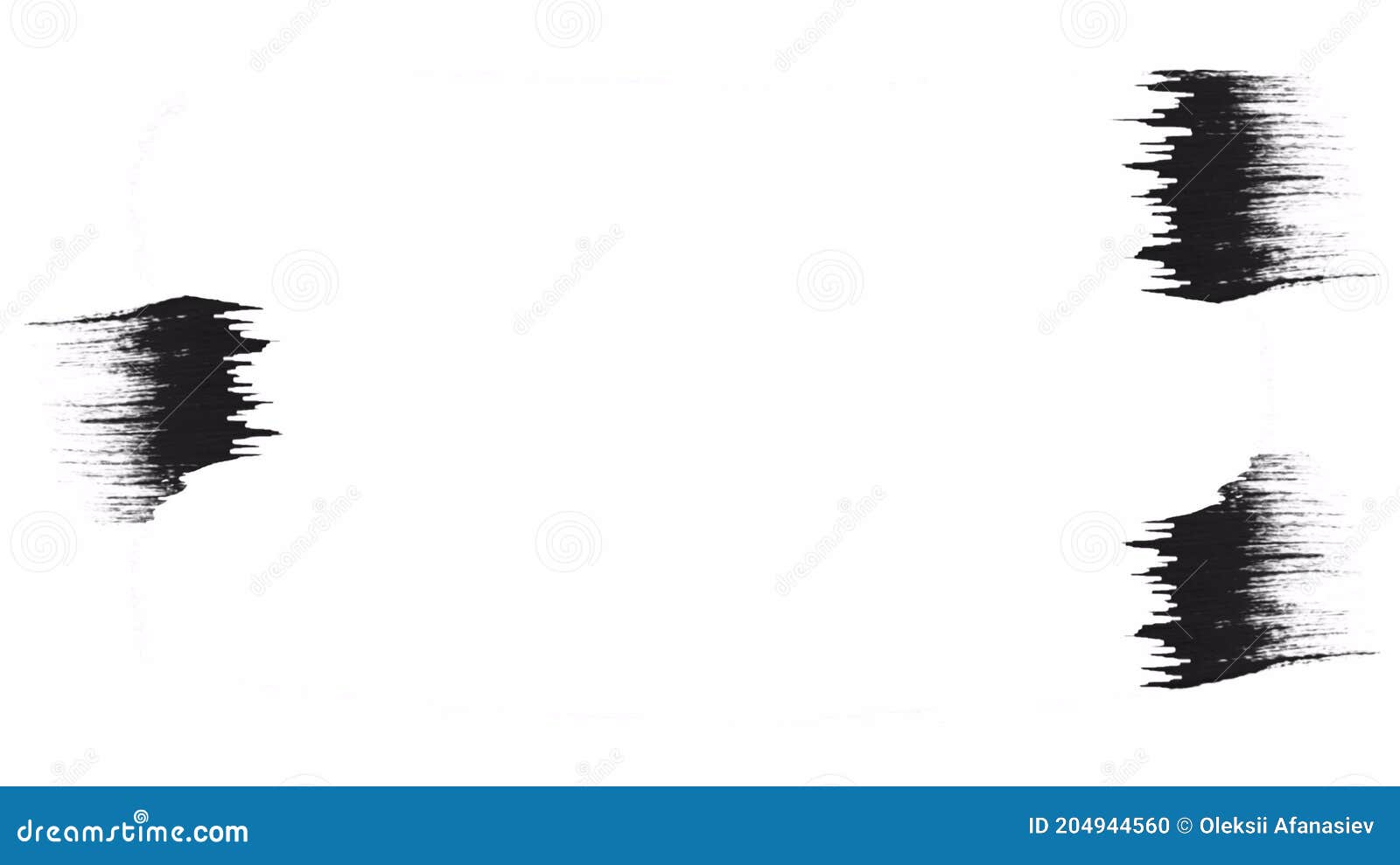 A Set of Brush Stroke Transitions in the Form of a Frame with an Alpha ...