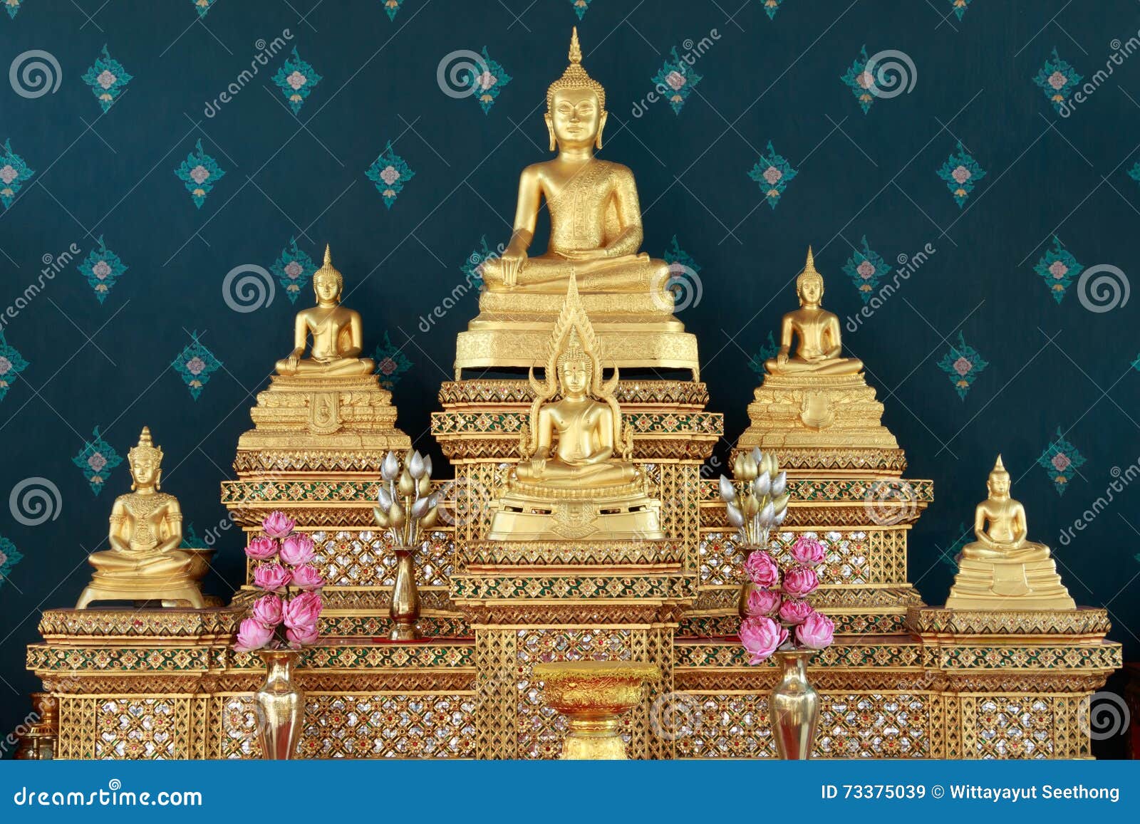 Set of Buddha Images Table. Stock Image - Image of color, buddha: 73375039