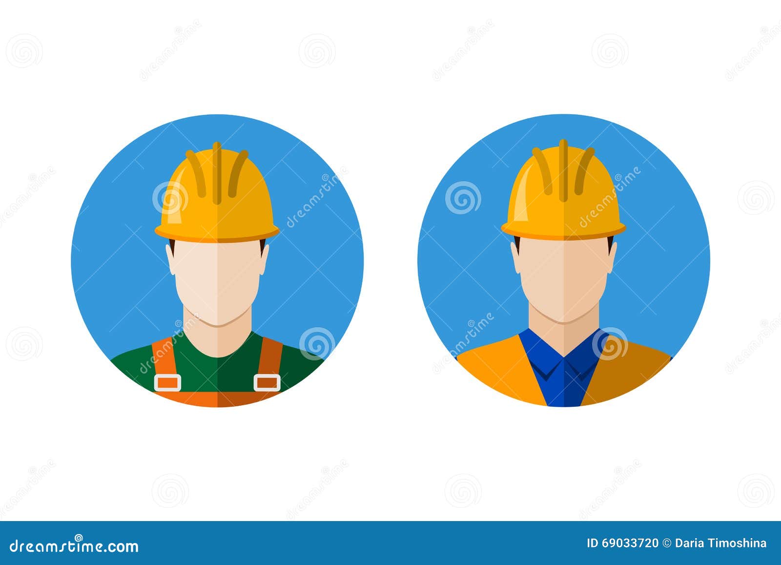 Set of builders icons stock vector. Illustration of engineering - 69033720