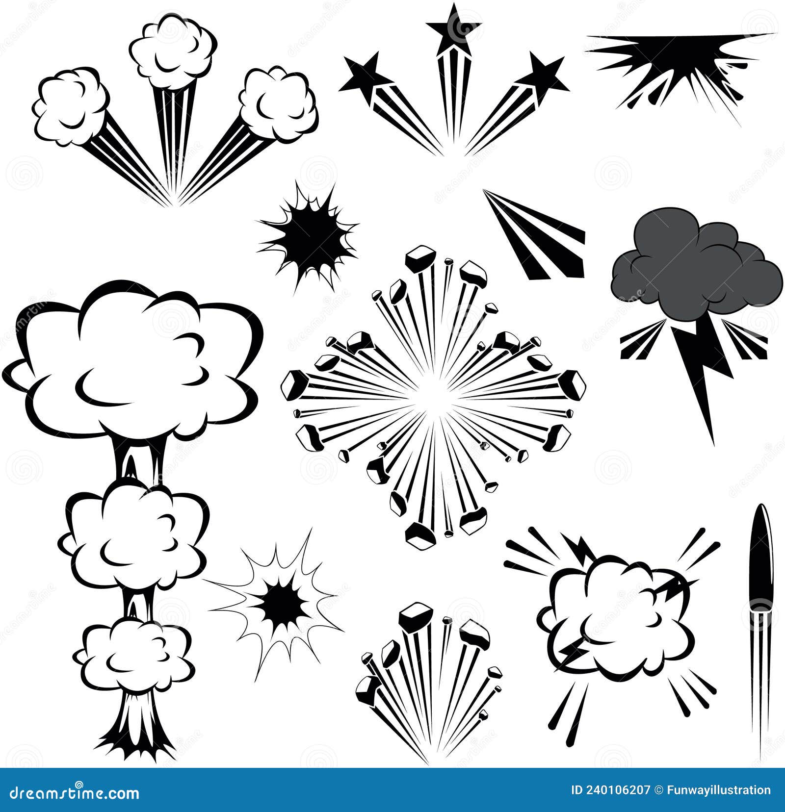 Set Bundle Icon Symbol Black and White Vector Stock Vector ...