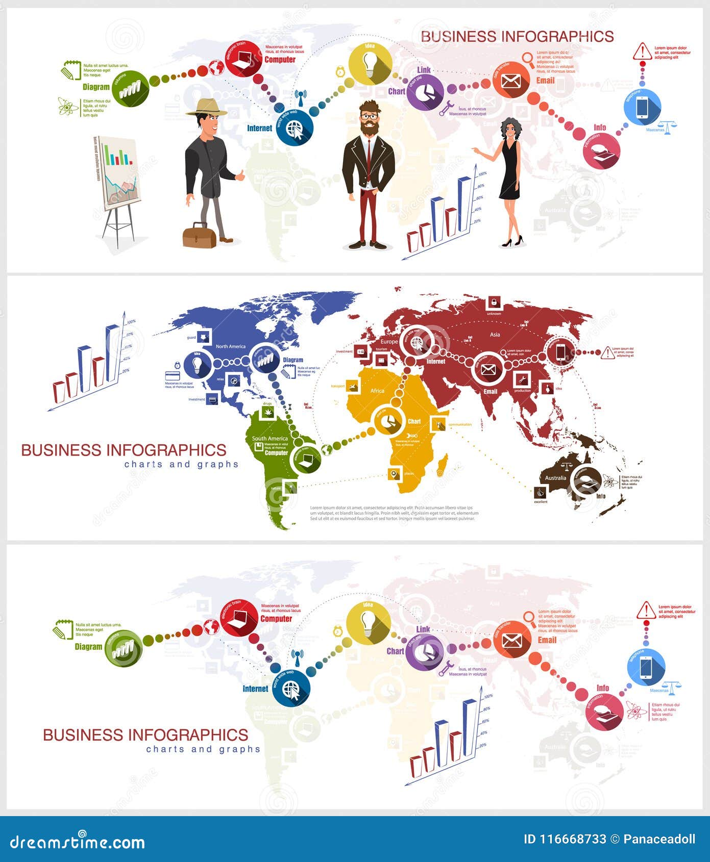 Business Banner for Facebook Poster Vector Design Stock Illustration ...