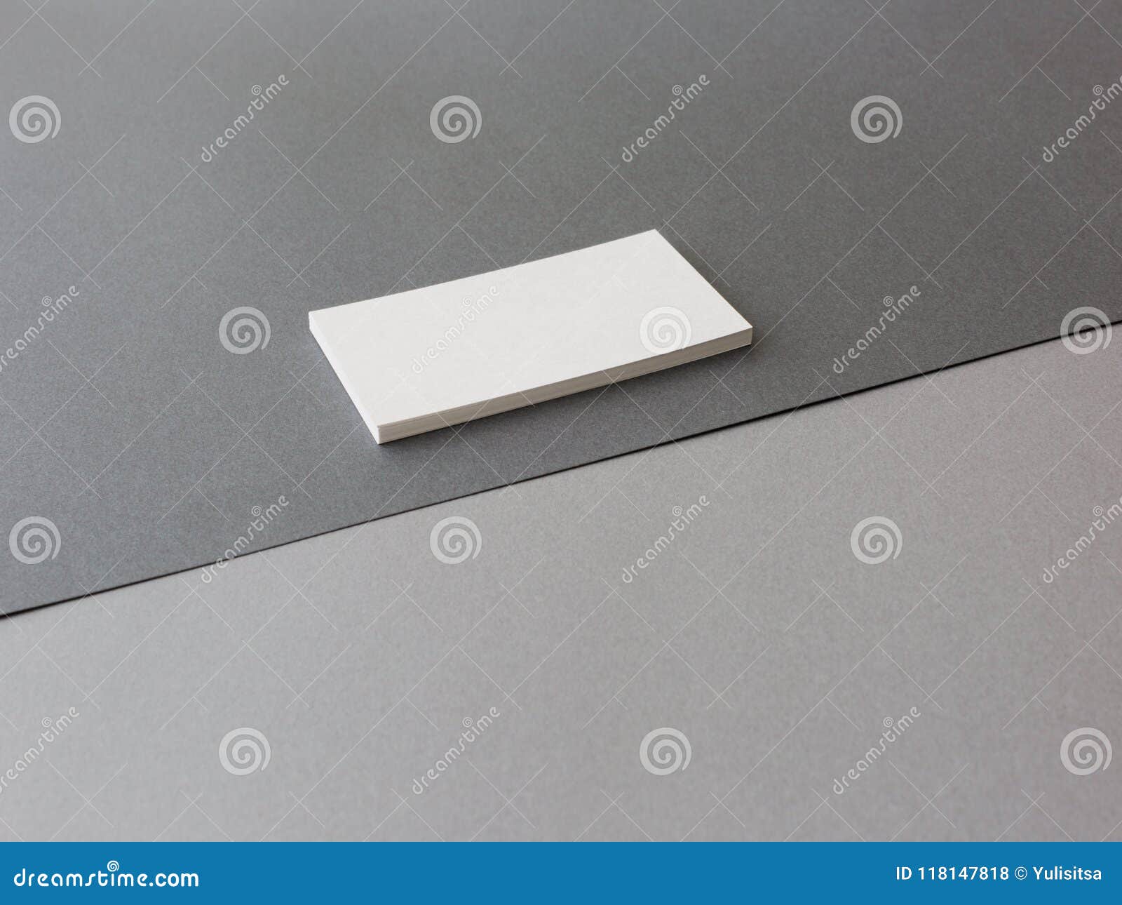 Set of Business Card on the Grey Background Stock Photo - Image of ...
