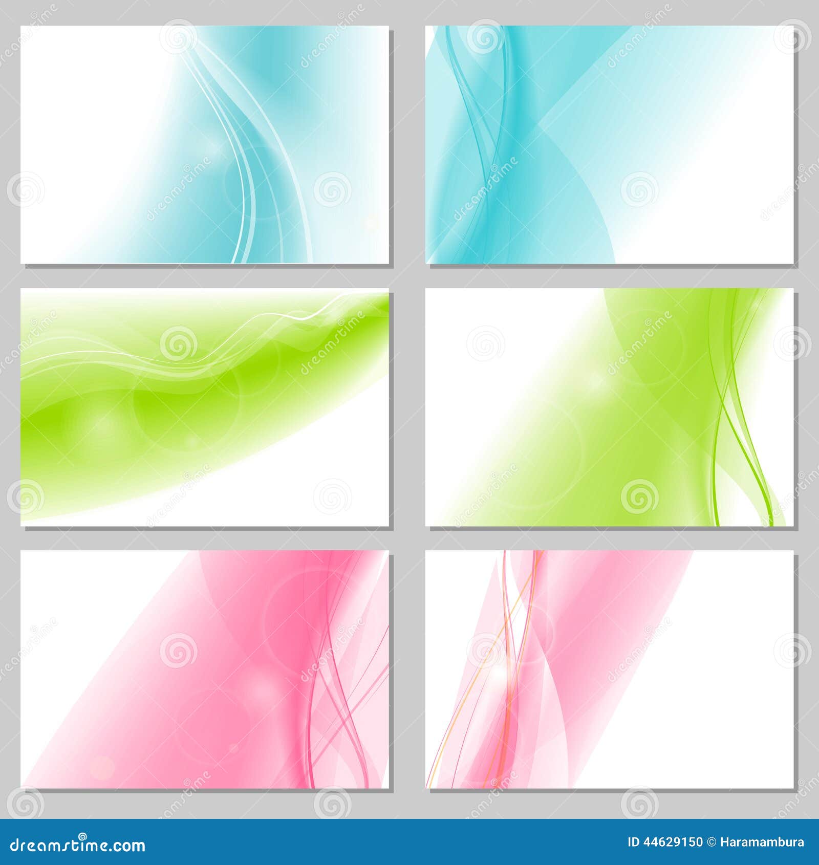 Set of business cards stock vector. Illustration of brochure - 44629150