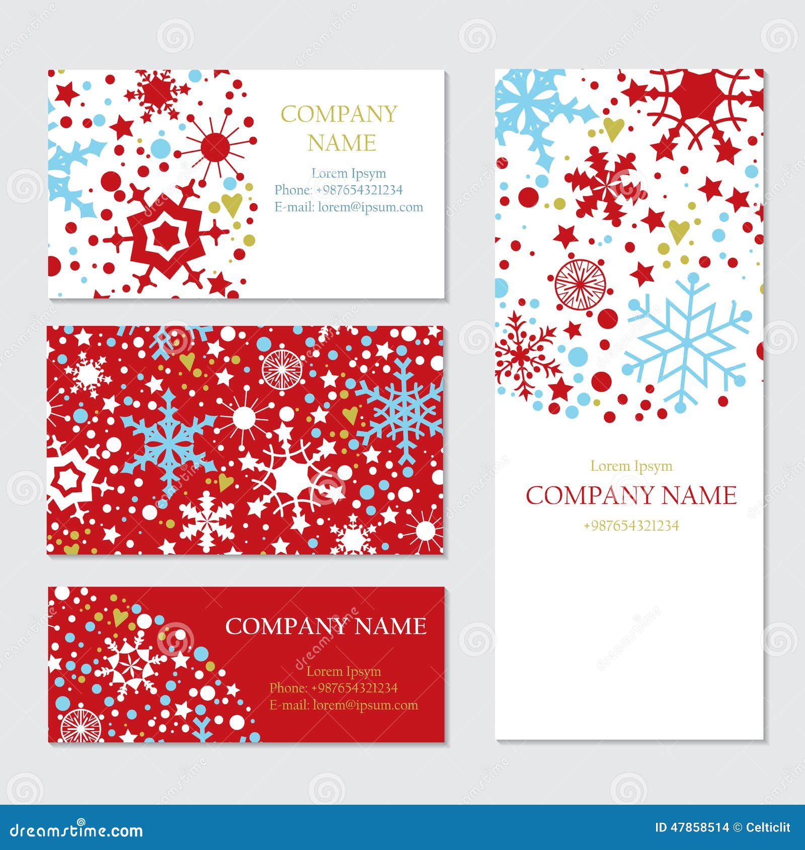 Set of Business or Invitation Cards Templates, Stock Vector ...